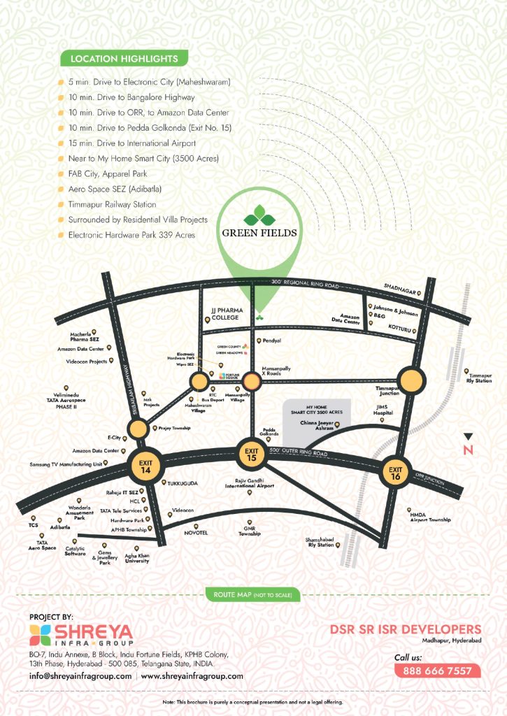 GREEN FIELDS-Premium Residential Villa Open Plots